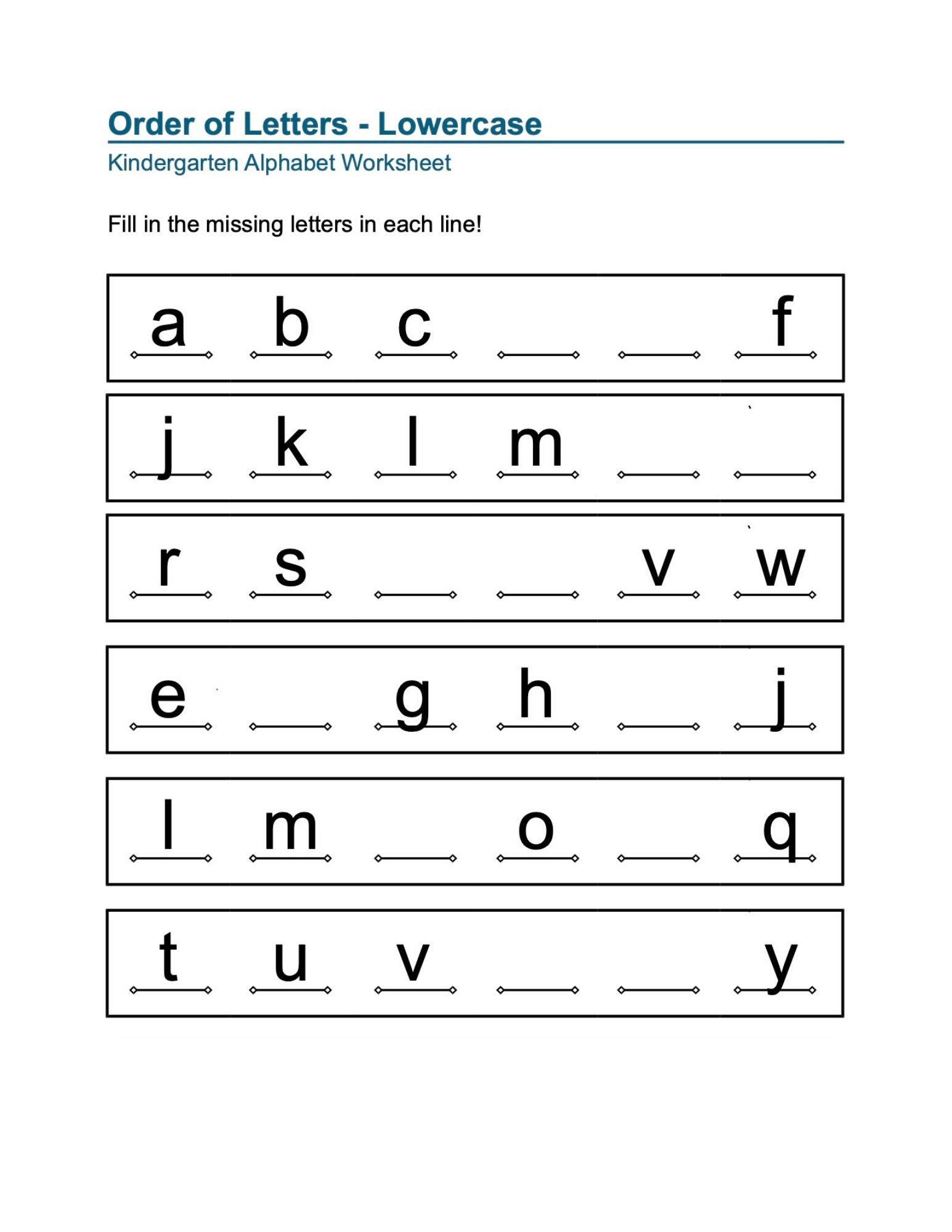 48 Printable Worksheets. Preschool-kdg Phonics - 26 Letter Tracing, 4 ...