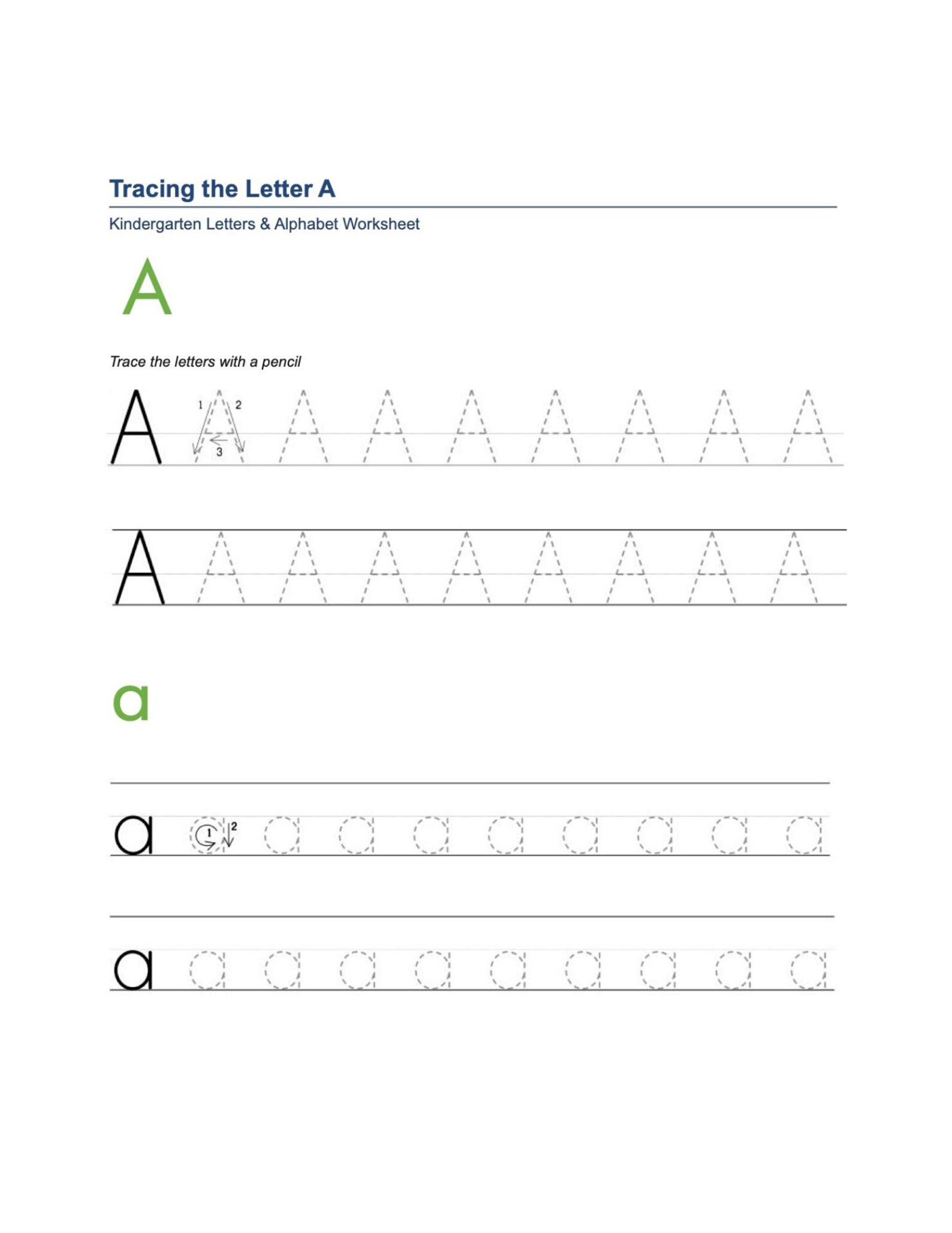 48 Printable Worksheets. Preschool-kdg Phonics - 26 Letter Tracing, 4 ...