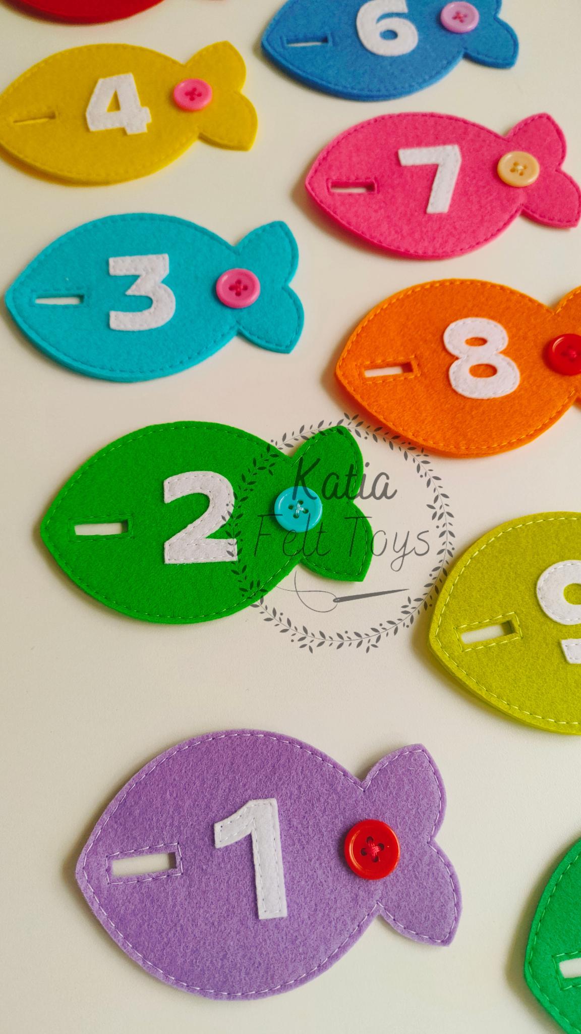 Rainbow Numbers Game, Counting Toy, Traveling Activity, Buttoning ...