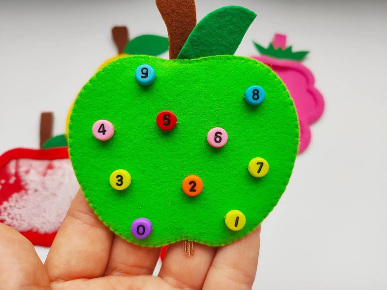 Tactile Sensory Fruits Are Safe Touch and Feel Felt Toys for | Etsy