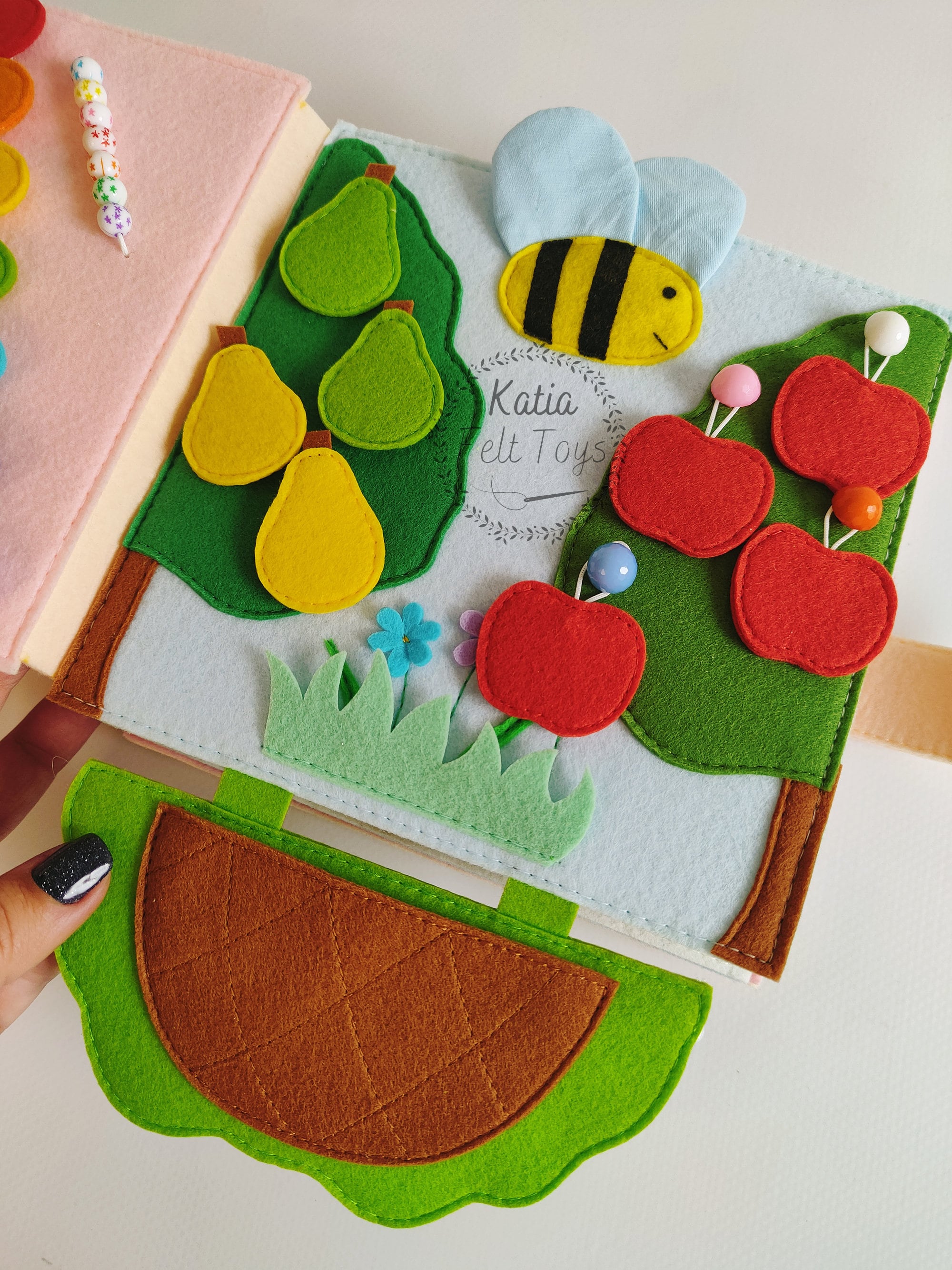 Felt Quiet Book "shy Fox" - Clamshell Book for Kids That Helps to Learn ...