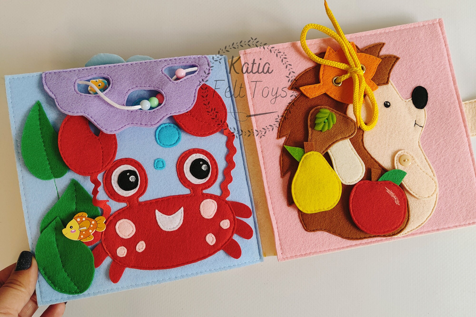 Felt Quiet Book shy Fox Clamshell Book for Kids - Etsy