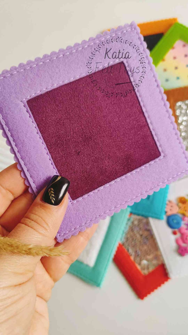 Sensory Tactile Cards Pack. Safe Touch & Feel Felt Toys for Young ...