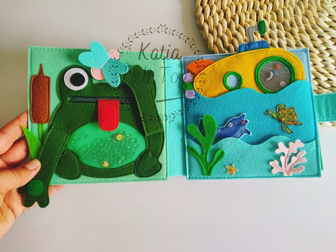 Felt Quiet Busy Book "baby Boss" Baby Activity Book. Personalised Quiet ...