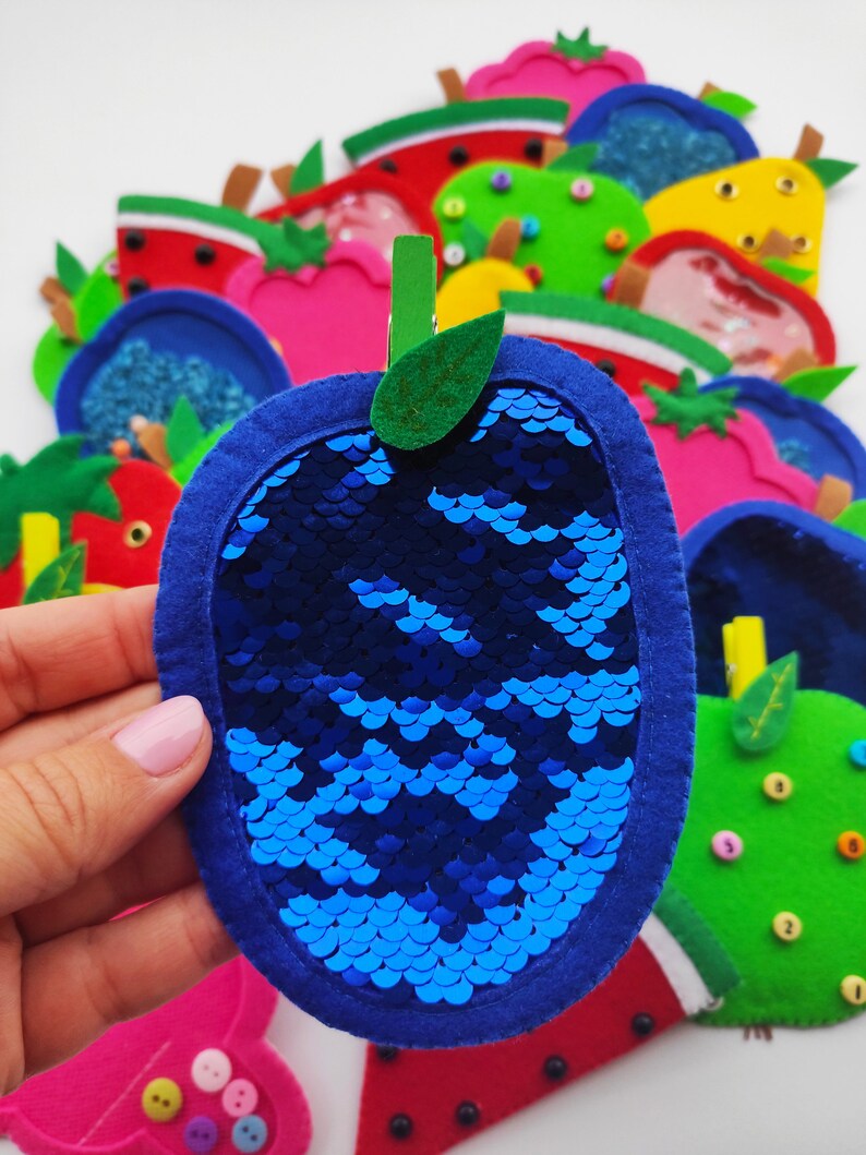 Tactile Sensory Fruits Are Safe Touch and Feel Felt Toys for - Etsy