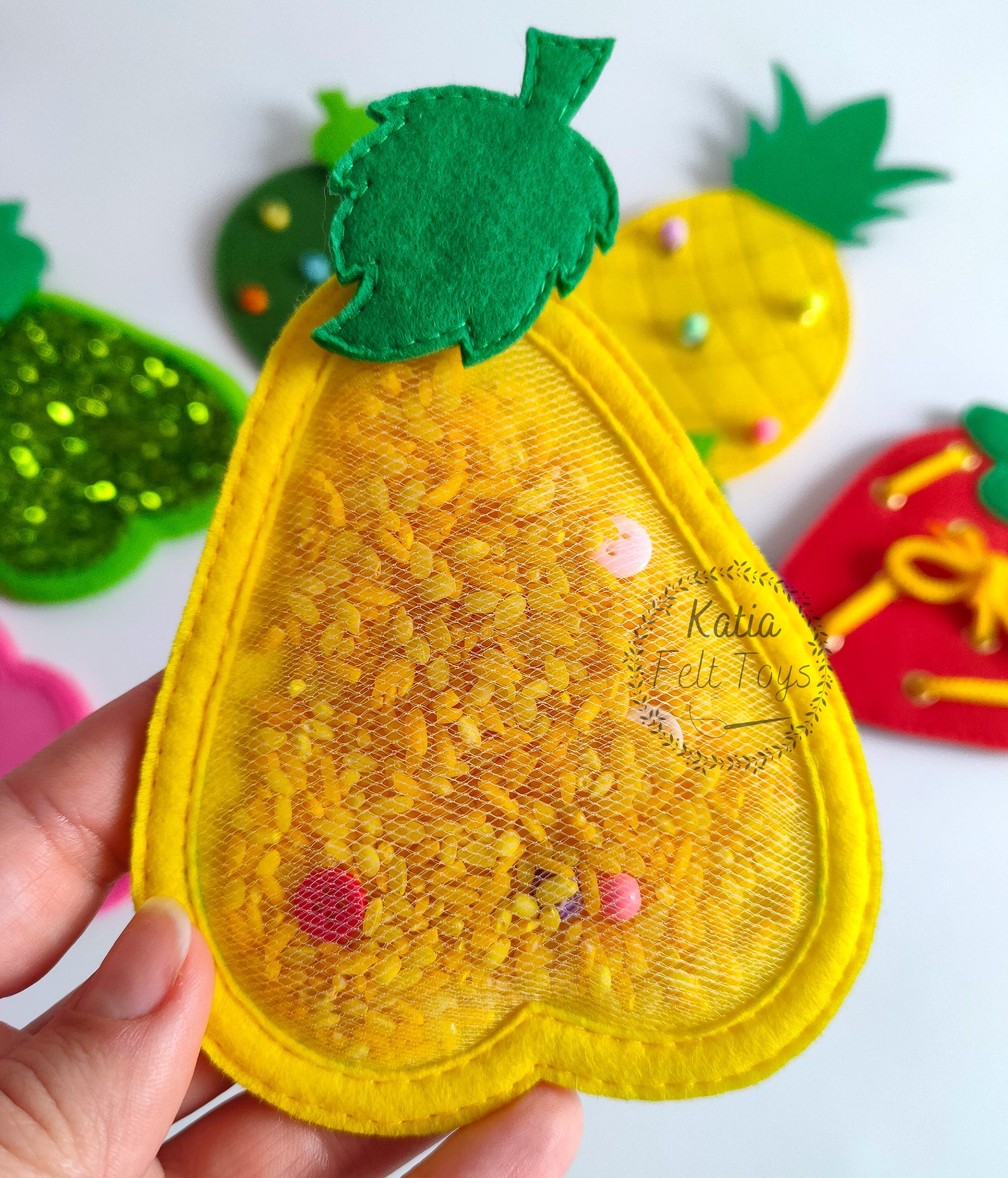 Tactile Sensory Fruits Are Safe Touch and Feel Felt Toys for Children ...