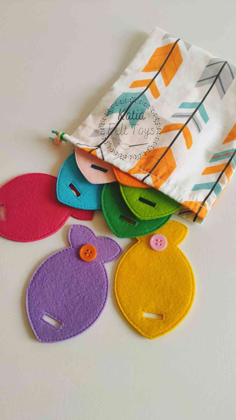 Buttoning Fishing Game, Montessori Buttoning, Fine Motor Skills ...