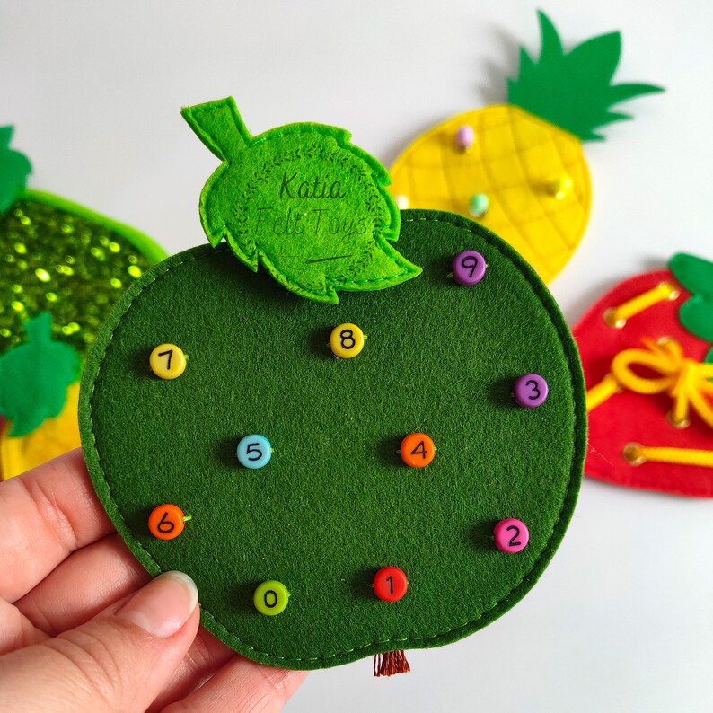 Tactile Felt Fruit Toys: Sensory Learning, Fine Motor Skills - Etsy