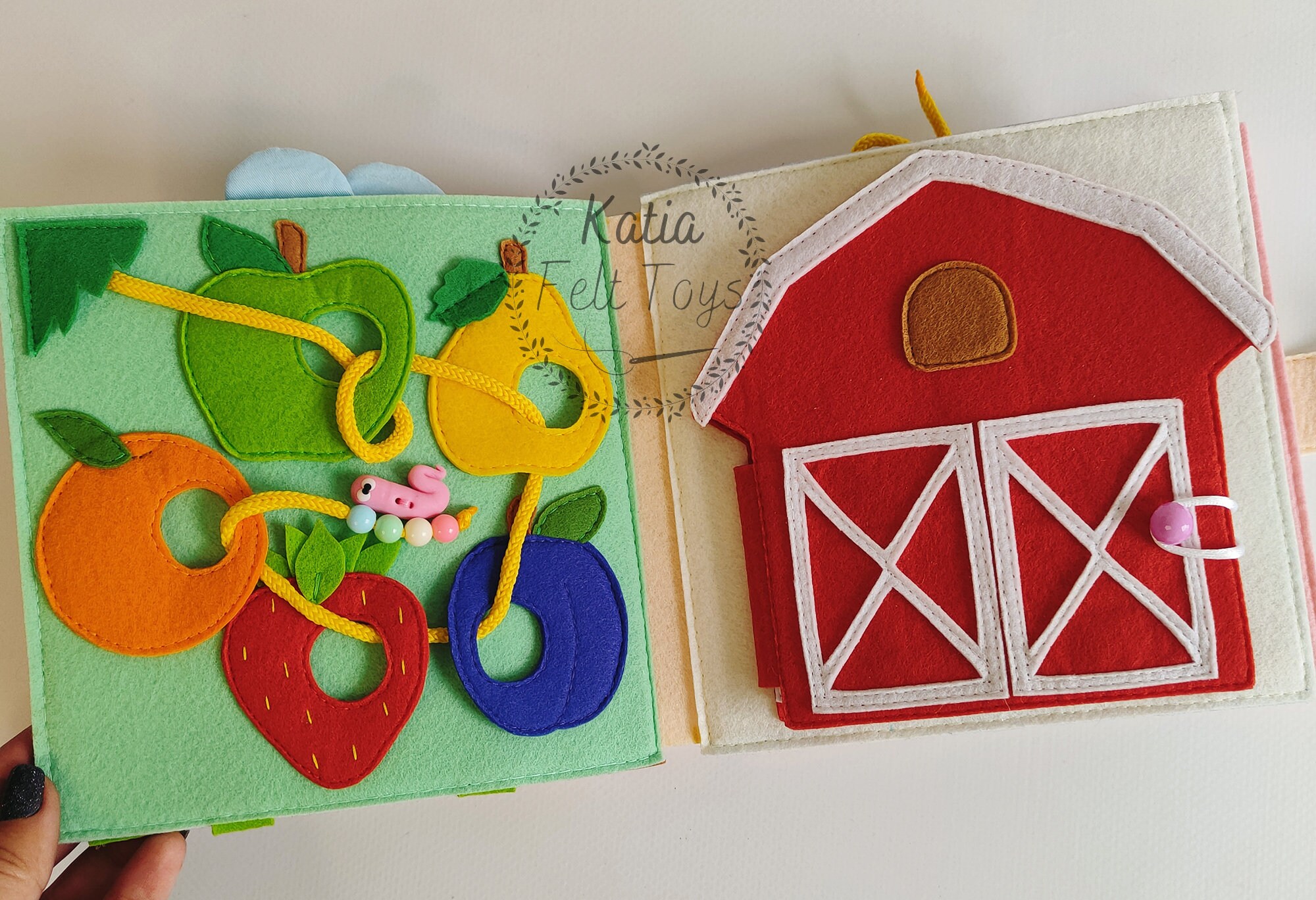 Felt Quiet Book shy Fox Clamshell Book for Kids - Etsy