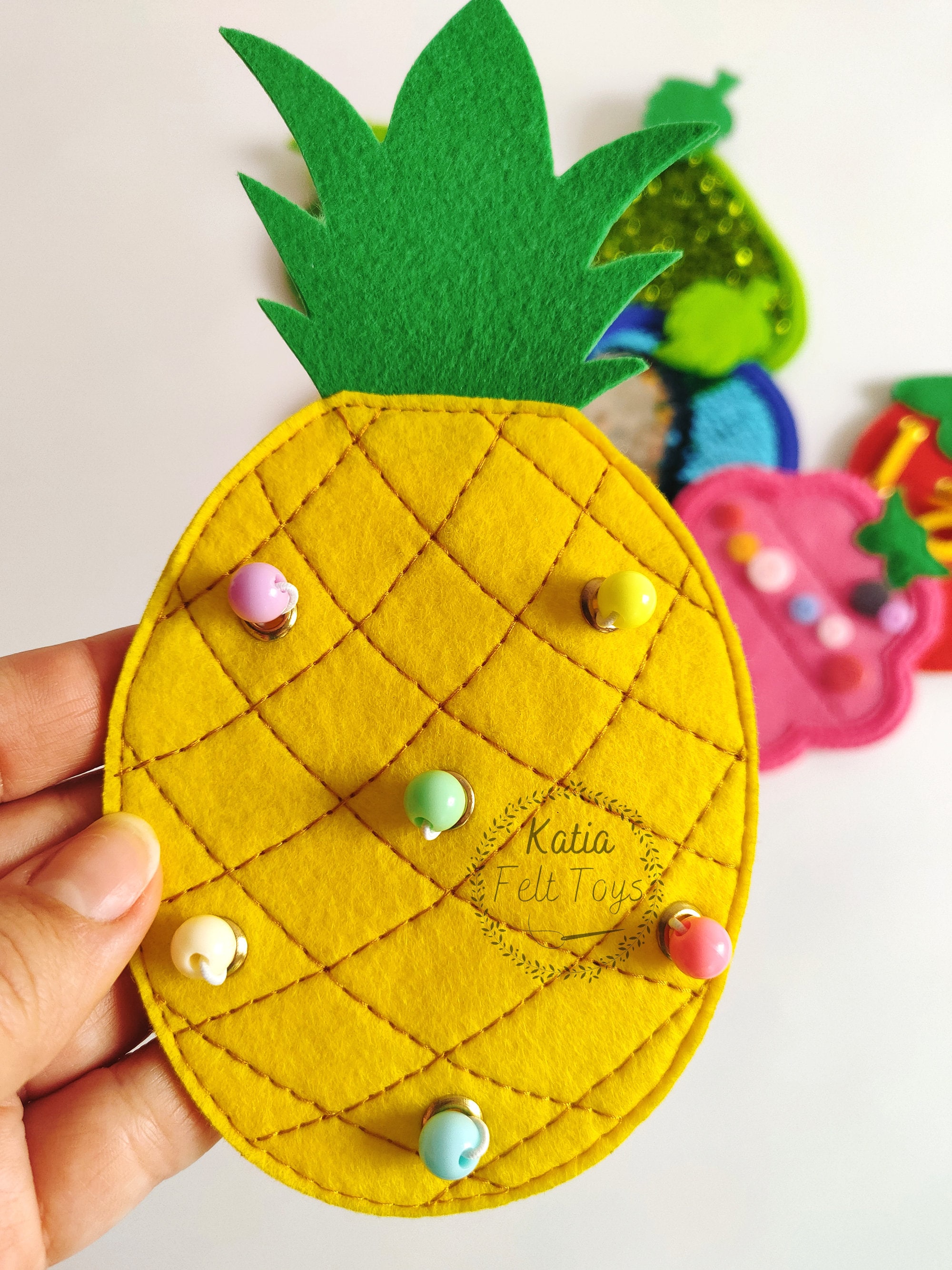 Tactile Felt Fruit Toys: Sensory Learning, Fine Motor Skills - Etsy