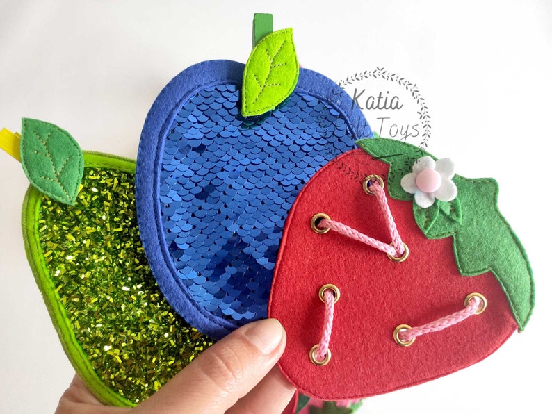Tactile Sensory Fruits Are Safe Touch and Feel Felt Toys for | Etsy