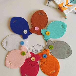 Buttoning Fishing Game, Montessori Buttoning, Fine Motor Skills ...