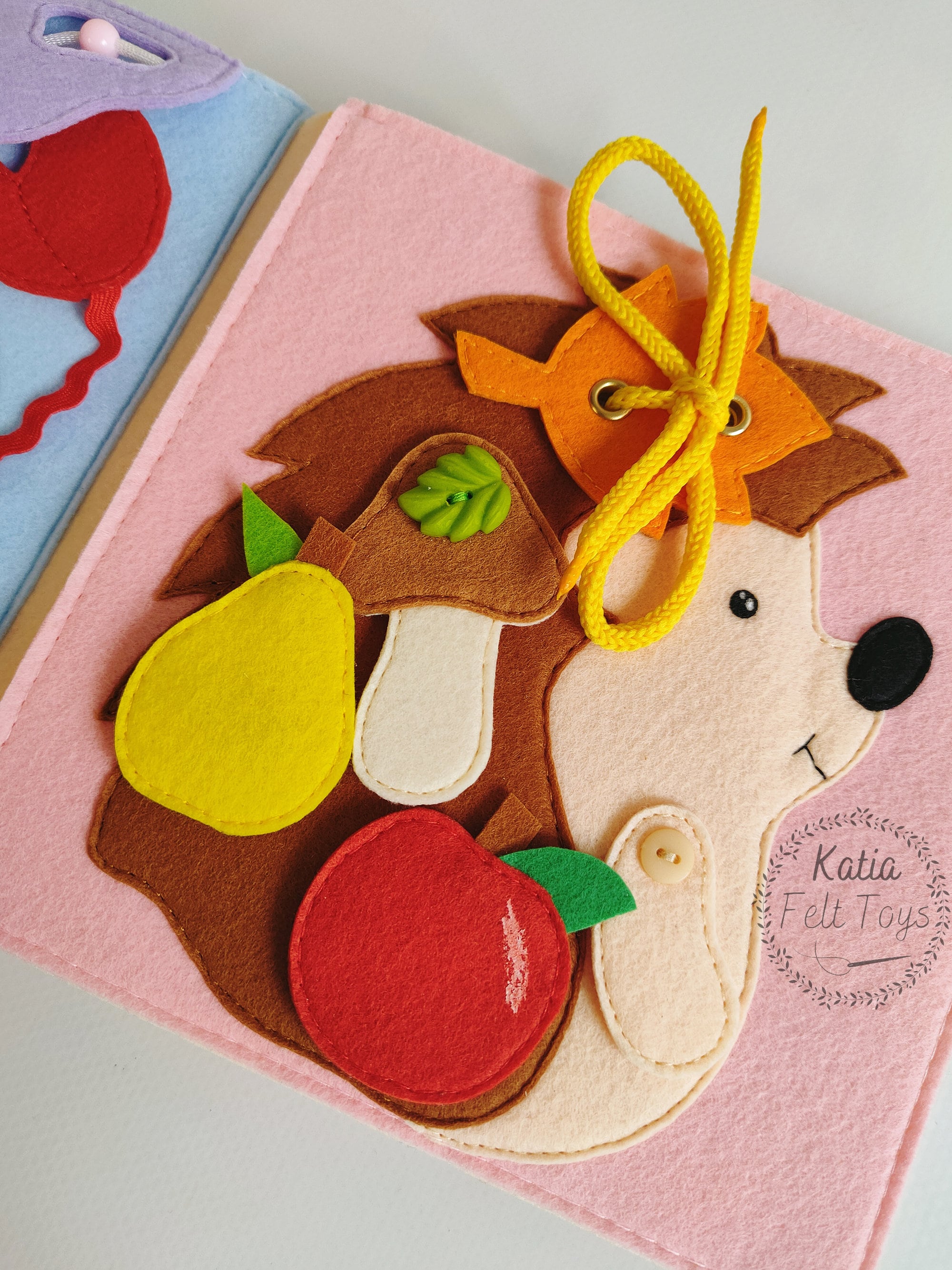 Felt Quiet Book shy Fox Clamshell Book for Kids - Etsy