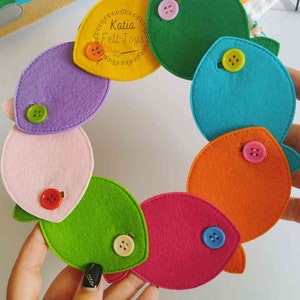 Buttoning Fishing Game, Montessori Buttoning, Fine Motor Skills ...