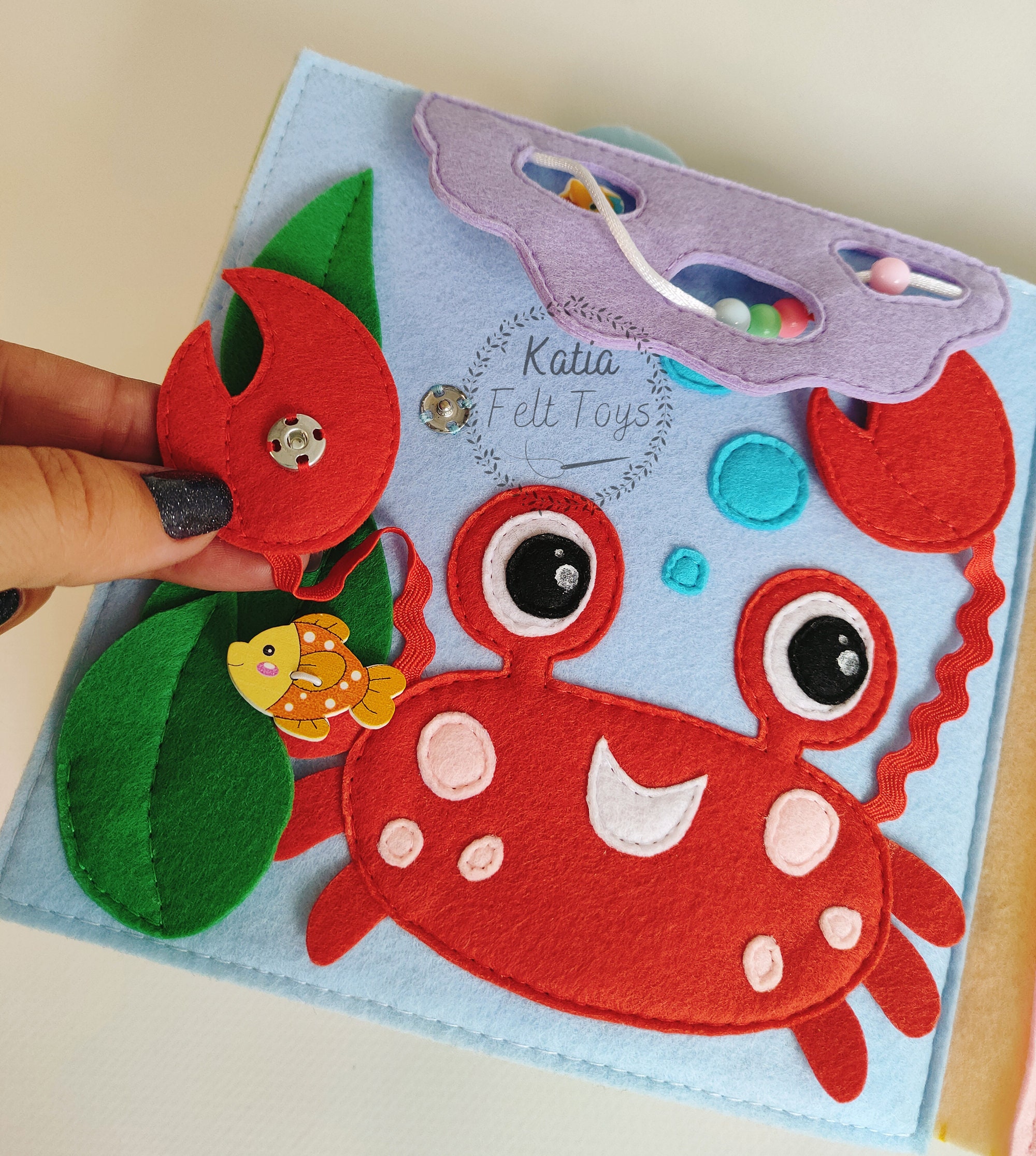 Felt Quiet Book shy Fox Clamshell Book for Kids - Etsy