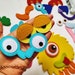 Create Faces and Feelings for Monsters velcro Details. Kids Craft ...