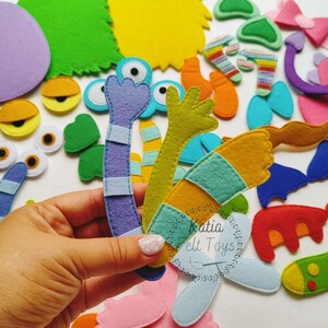 Monster Puzzle. Create Faces and Feelings for Monsters. Kids Craft ...
