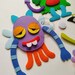 Create Faces and Feelings for Monsters velcro Details. Kids Craft ...
