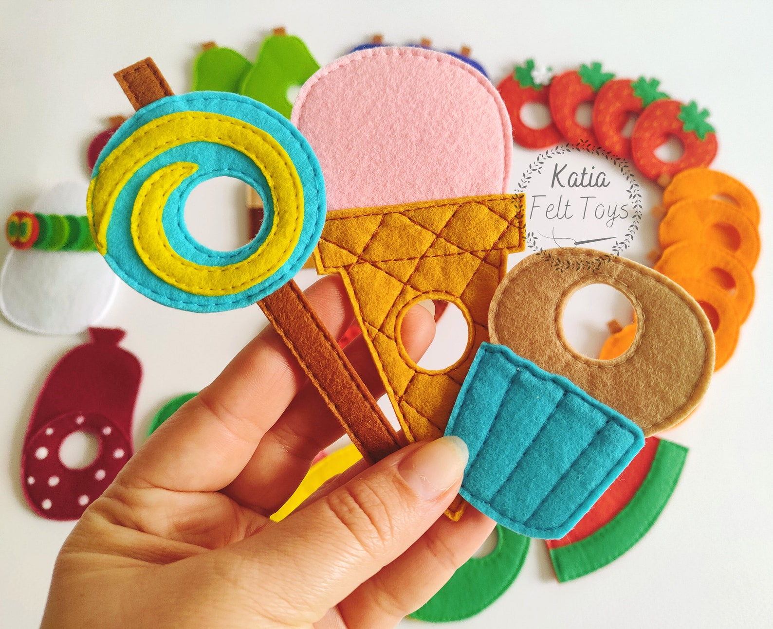 The Very Hungry Caterpillar Felt Story Educational Game for Kids That ...