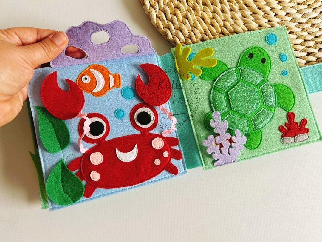 Felt Quiet Busy Book "baby Boss" Baby Activity Book. Personalised Quiet ...