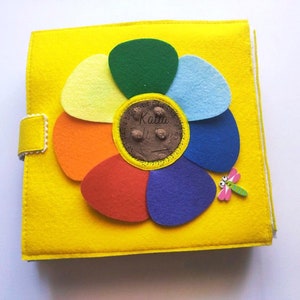 Felt Quiet Book rainbow Story Clamshell Book for - Etsy