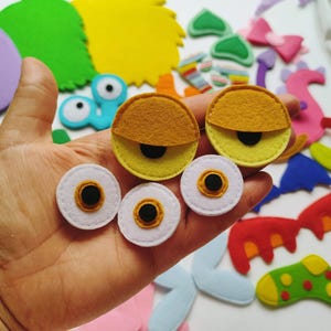 Monster Puzzle. Create Faces and Feelings for Monsters. Kids Craft ...