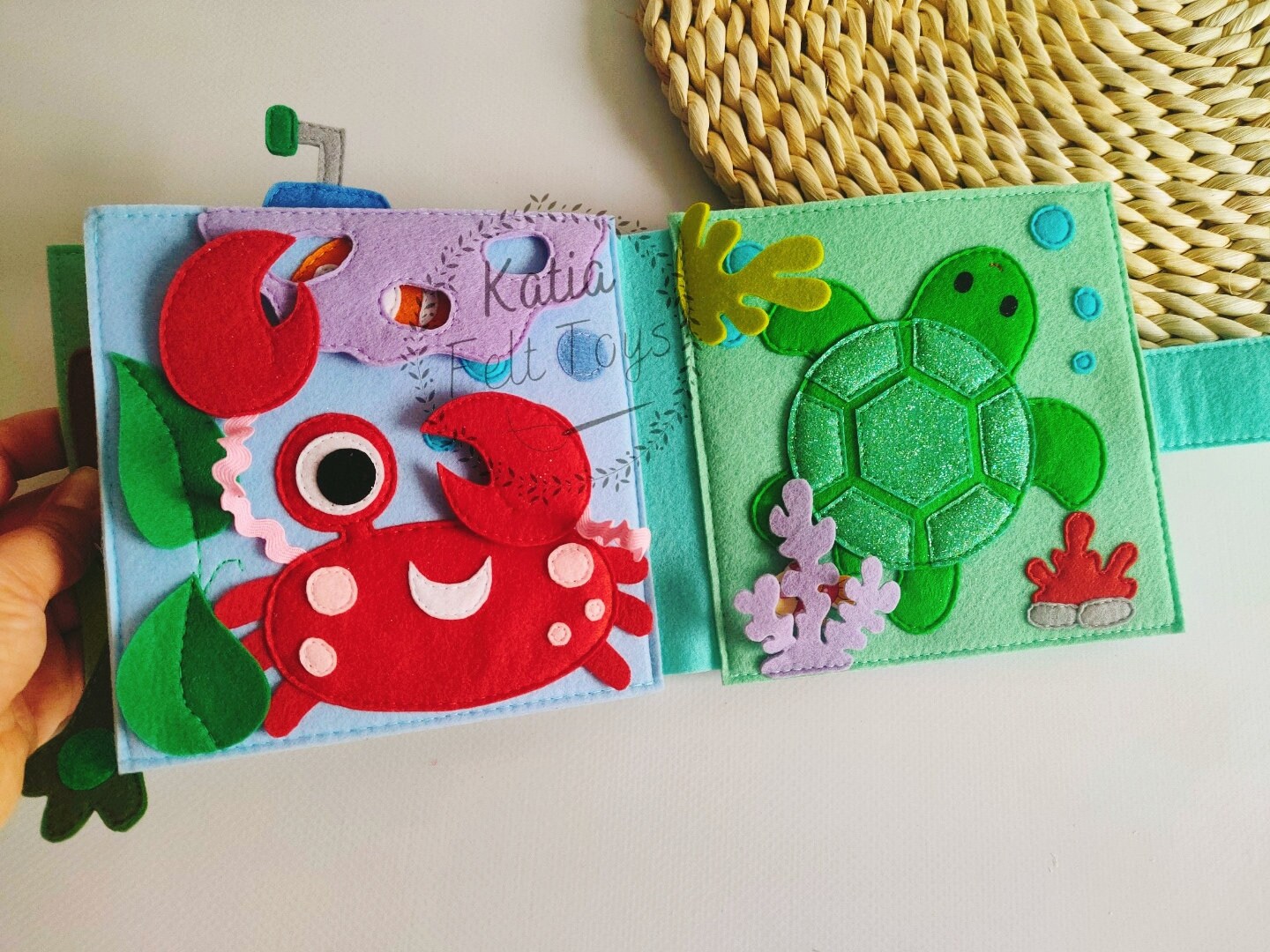 Felt Quiet Busy Book "baby Boss" Baby Activity Book. Personalised Quiet ...