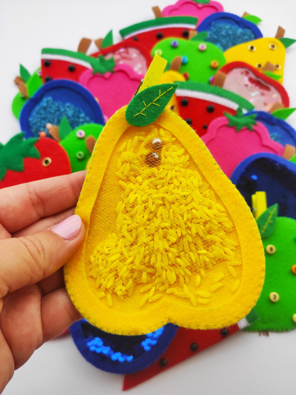 Tactile Sensory Fruits Are Safe Touch and Feel Felt Toys for - Etsy UK