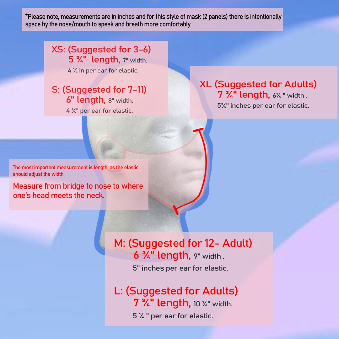 Genshin 7 Visions Face Mask - Etsy