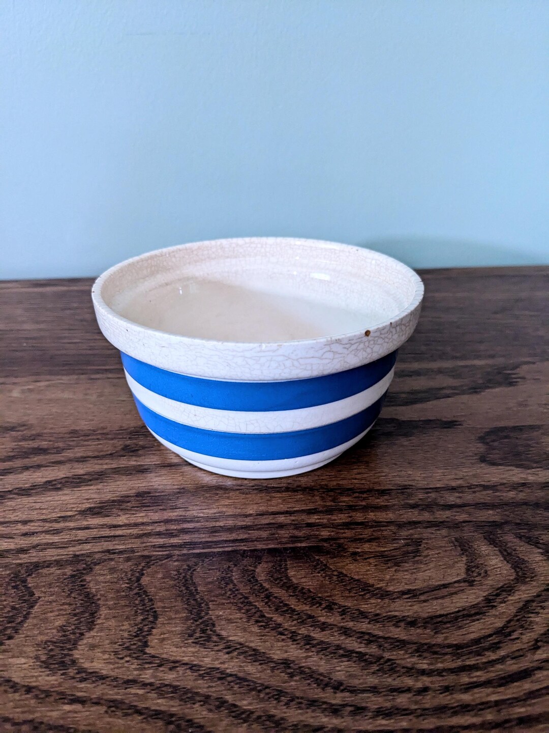 Vintage Staffordshire Cornishware Bowl - Etsy