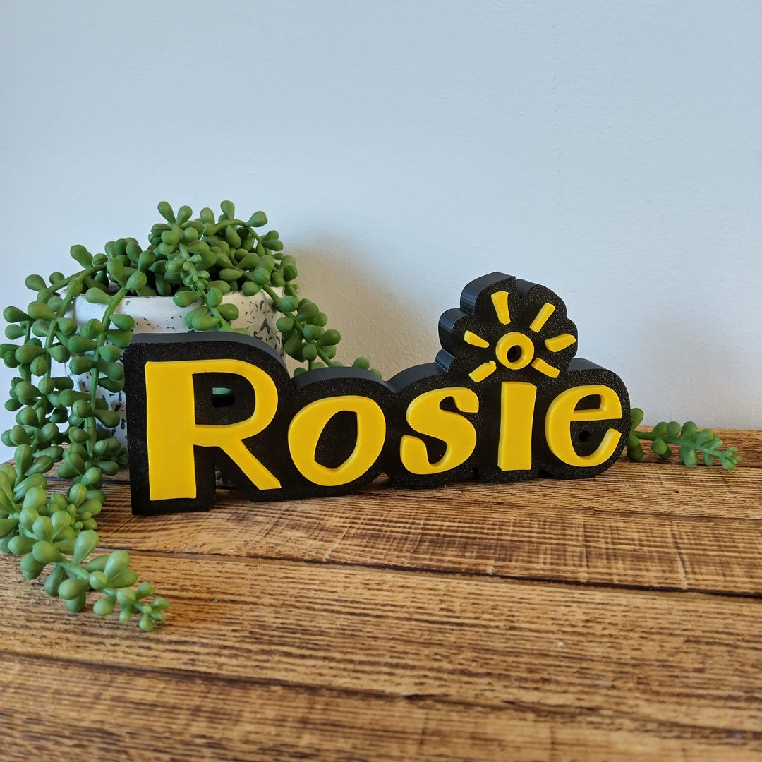 Custom 3D Name Plate Sign, 3D Printed Freestanding Name Sign, Desk Name ...