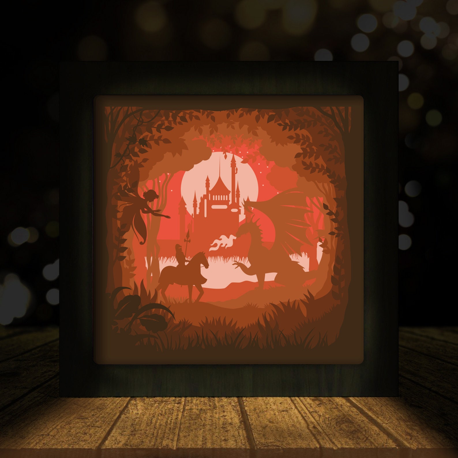 Dragon Paper Cut Light Box Shadow Box Gift 3D Paper Cut - Etsy