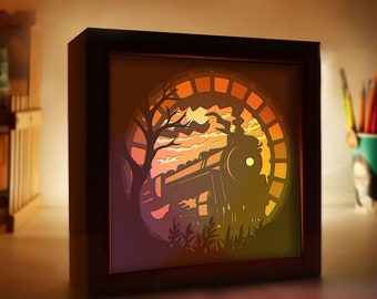 Lightboxpaper - Shadow Box, 3D Light Box SVG, Cricut Digital Files - Etsy