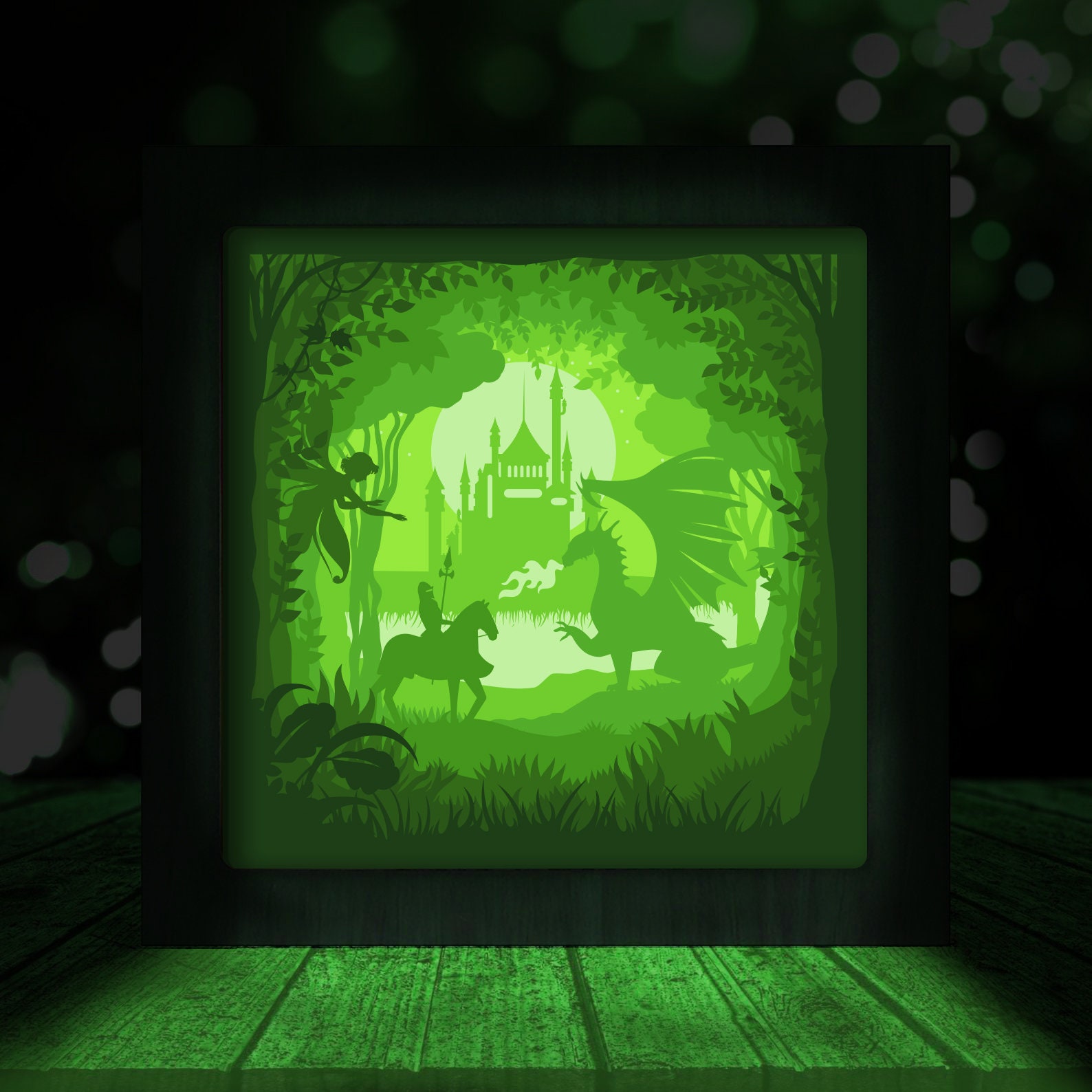 Dragon Paper Cut Light Box Shadow Box Gift 3D Paper Cut - Etsy