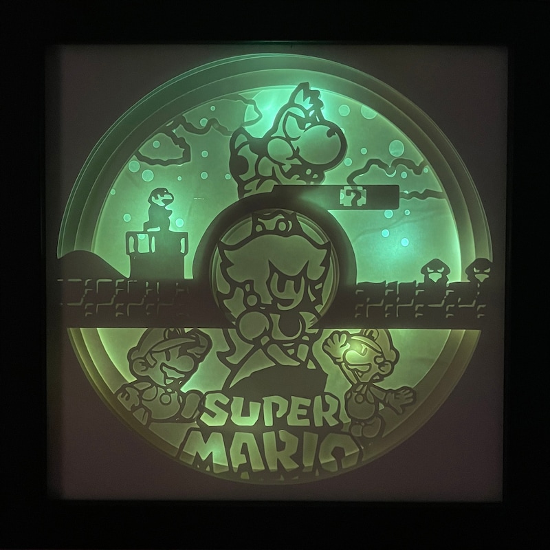 Mario Shadow Box - Etsy