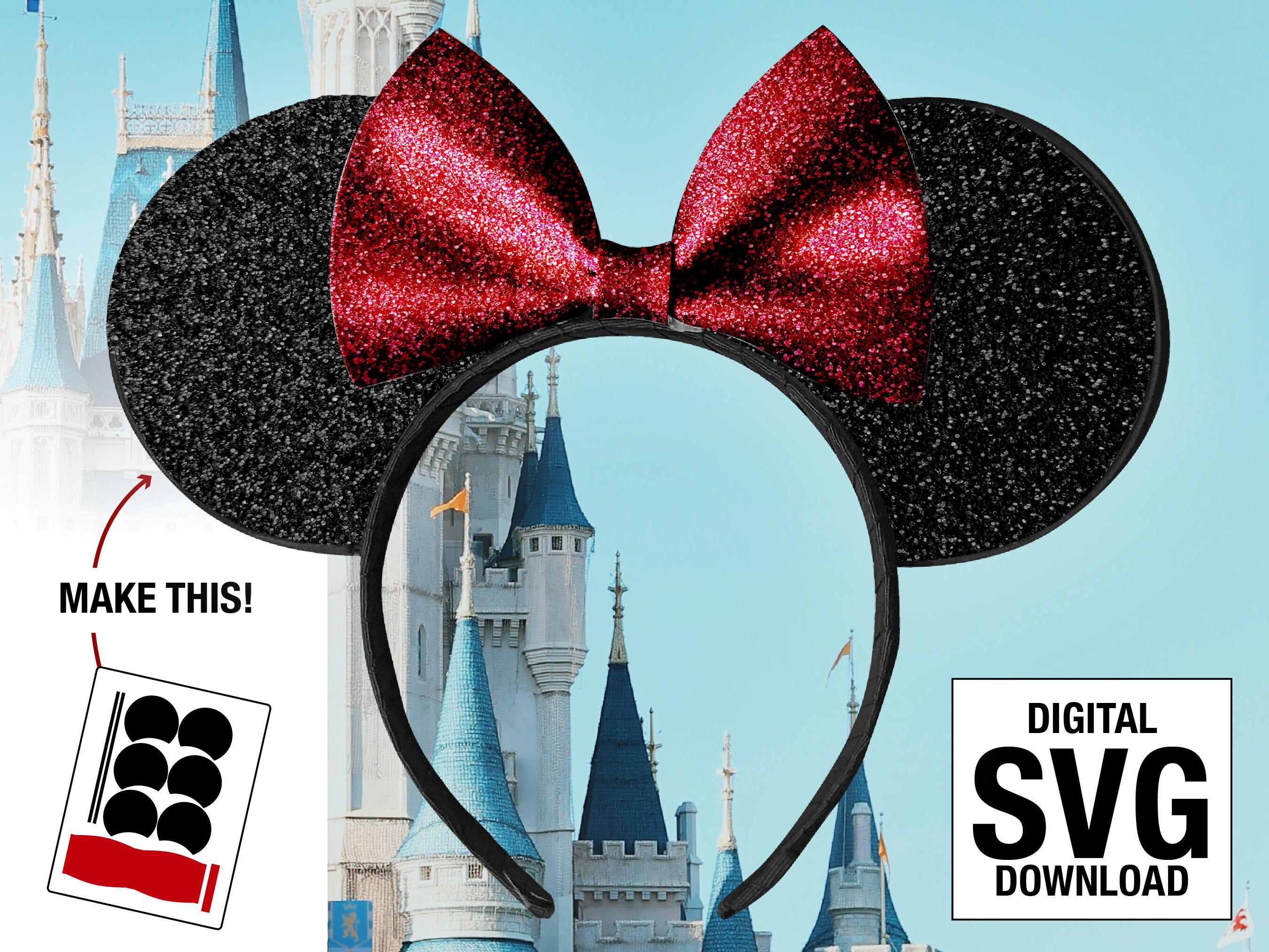 Headband SVG Mouse Ear Digital Download - Etsy