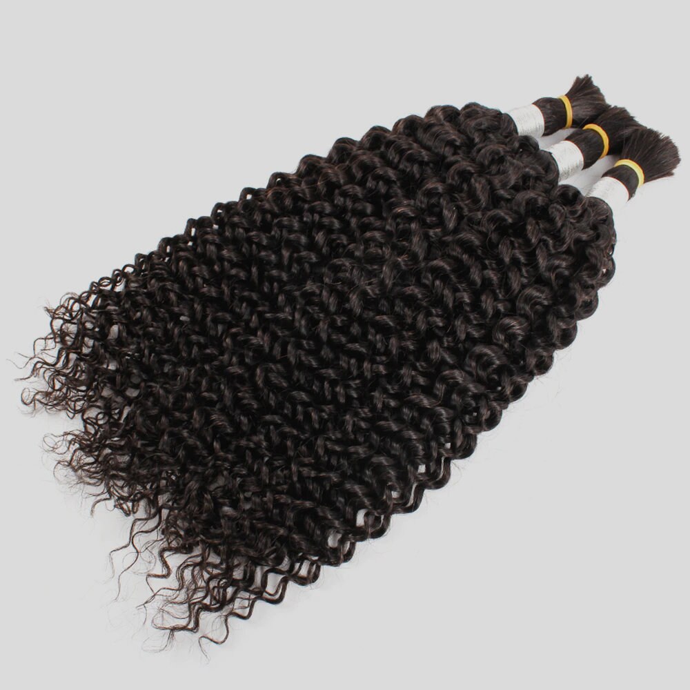 Human Bulk Hair Hair Piece Human Hair Bundles 1/2/3 Pcs/lot Remy Jerry ...