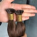 100 Strands/pack Silk Straight I Tip Hair Extensions Microlink Human ...