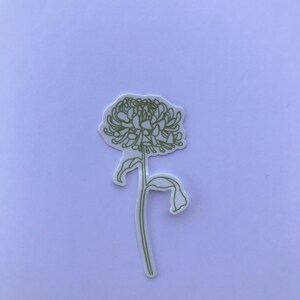 Chrysanthemum | Original Art Sticker - Etsy