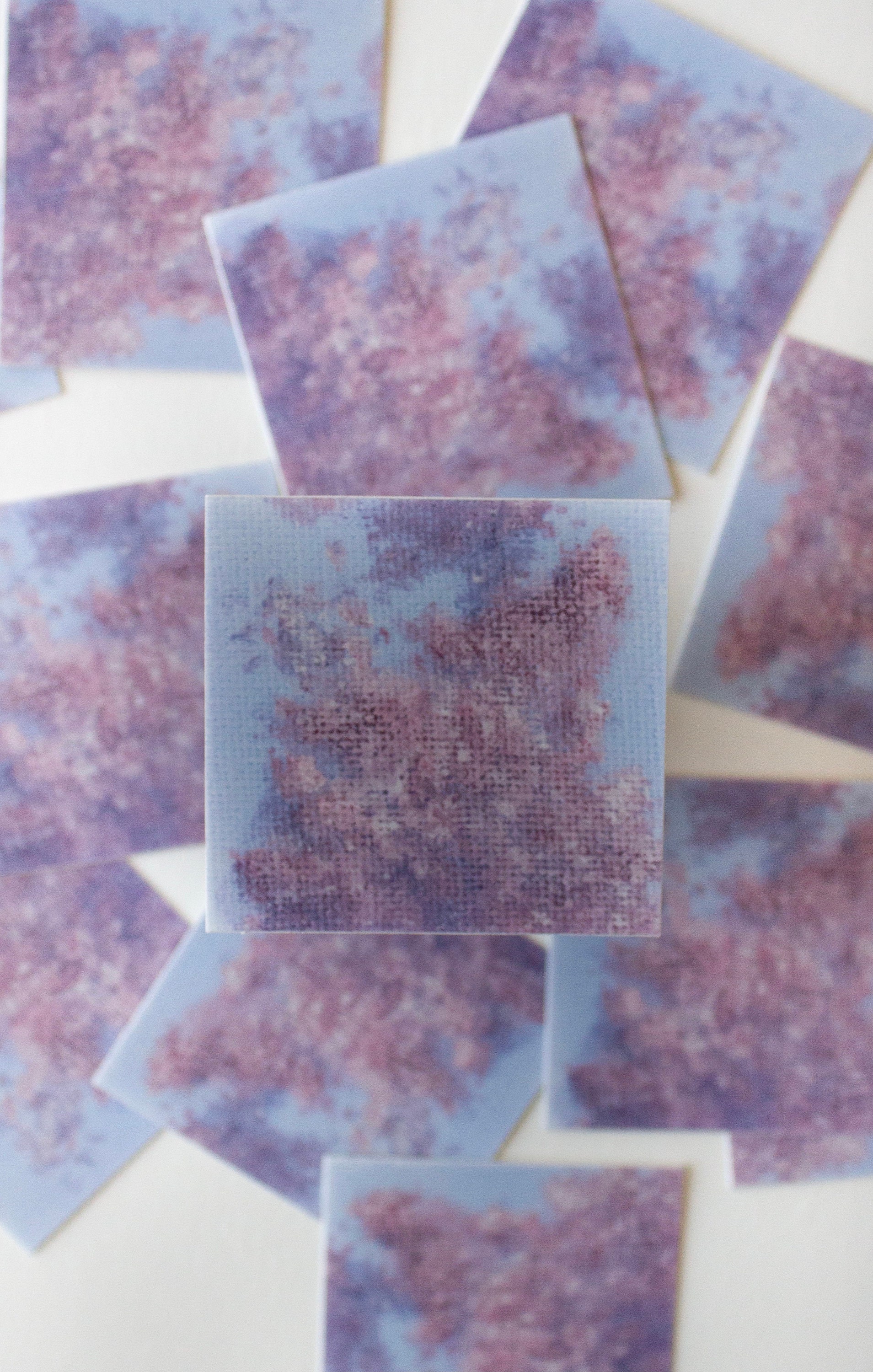 Blueberry Clouds Sticker | Original Art Sticker - Etsy