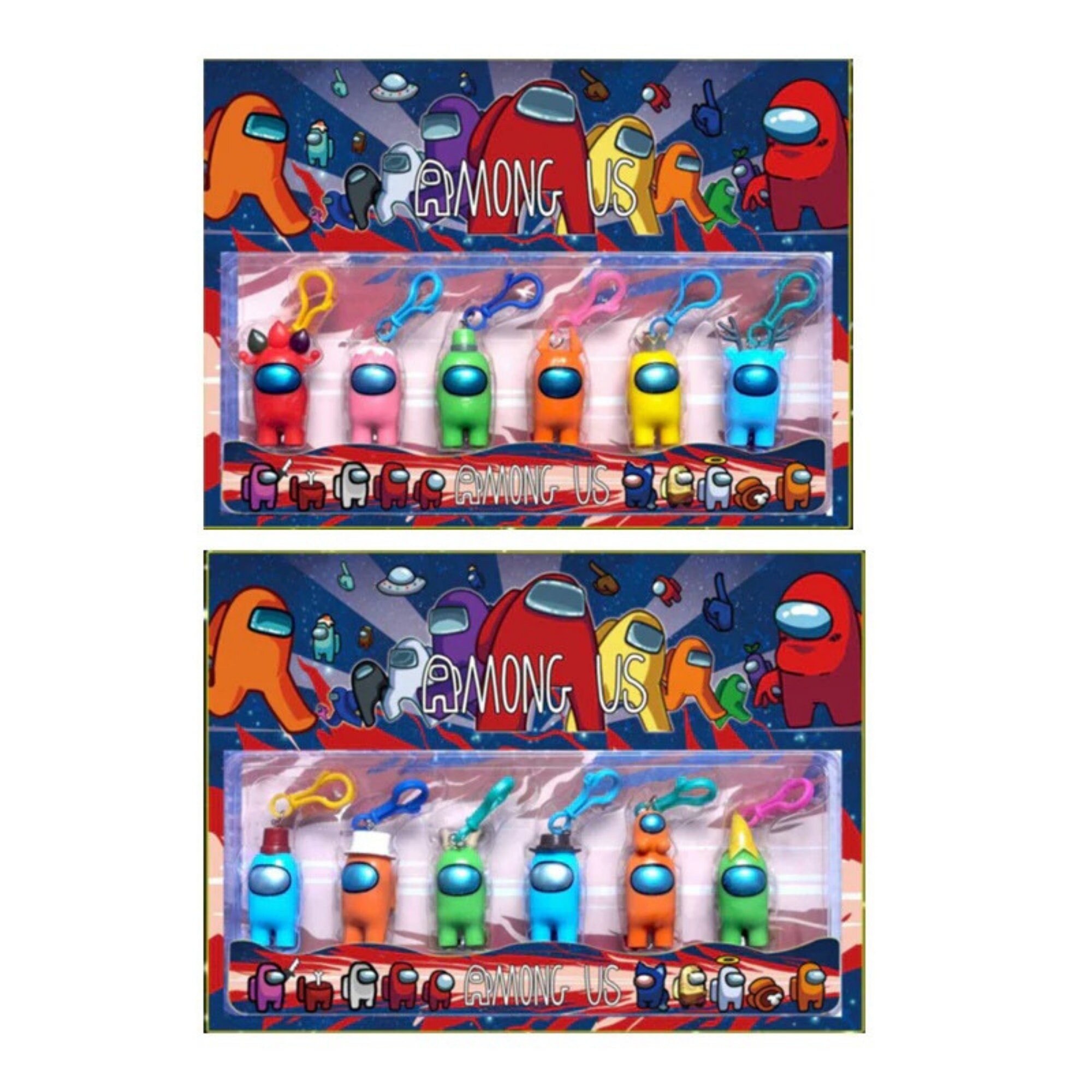 6 Pcs Among Us Toys Anime Figure MINI Carton/gift set Toy | Etsy
