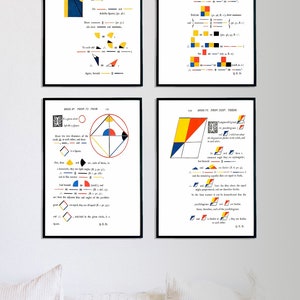 Euclidean Elements: A Collection of Mathematical Posters - Set of 4 ...