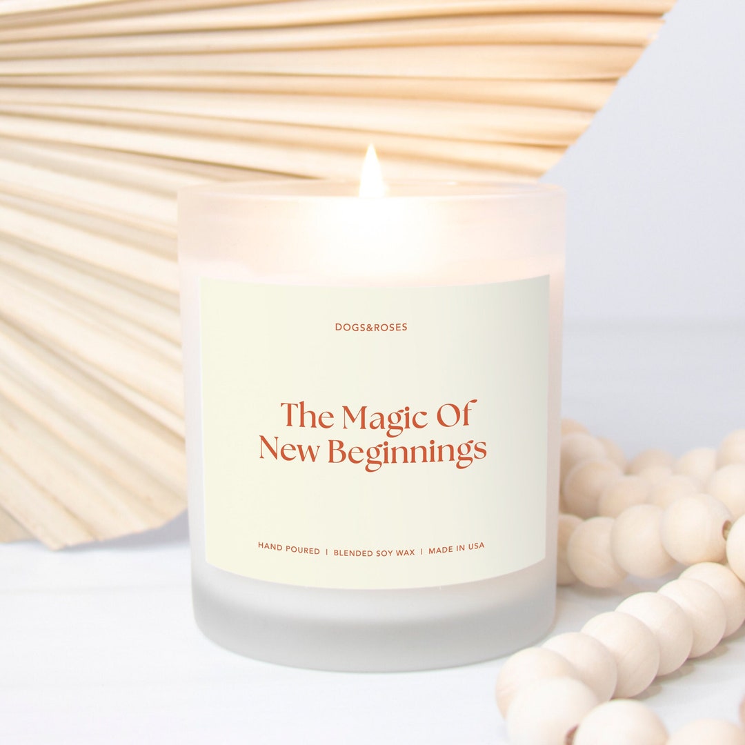 Personalized Cheer up Gift, New Beginnings Candle, Life Transition ...