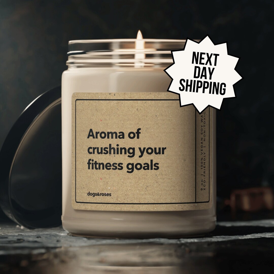 Personalized Fitness Enthusiast Gift, Aroma of Crushing Your Fitness ...
