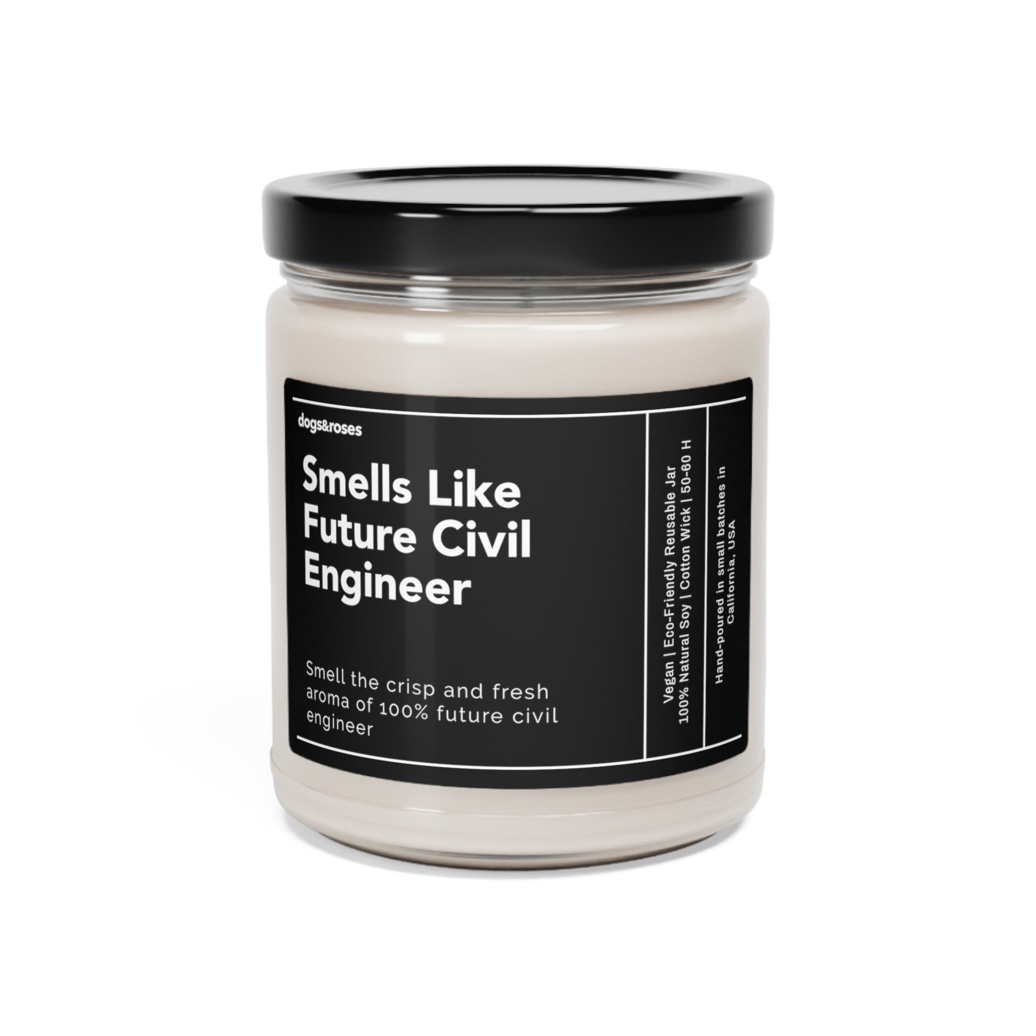 Smells Like Future Civil Engineer Soy Wax Candle, Civil Engineer Gift ...