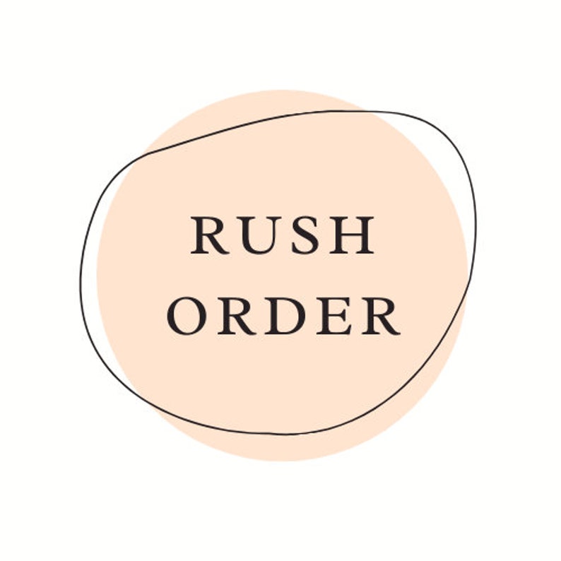 Add on - Rush Order (must Contact Shop Owner First) - Etsy