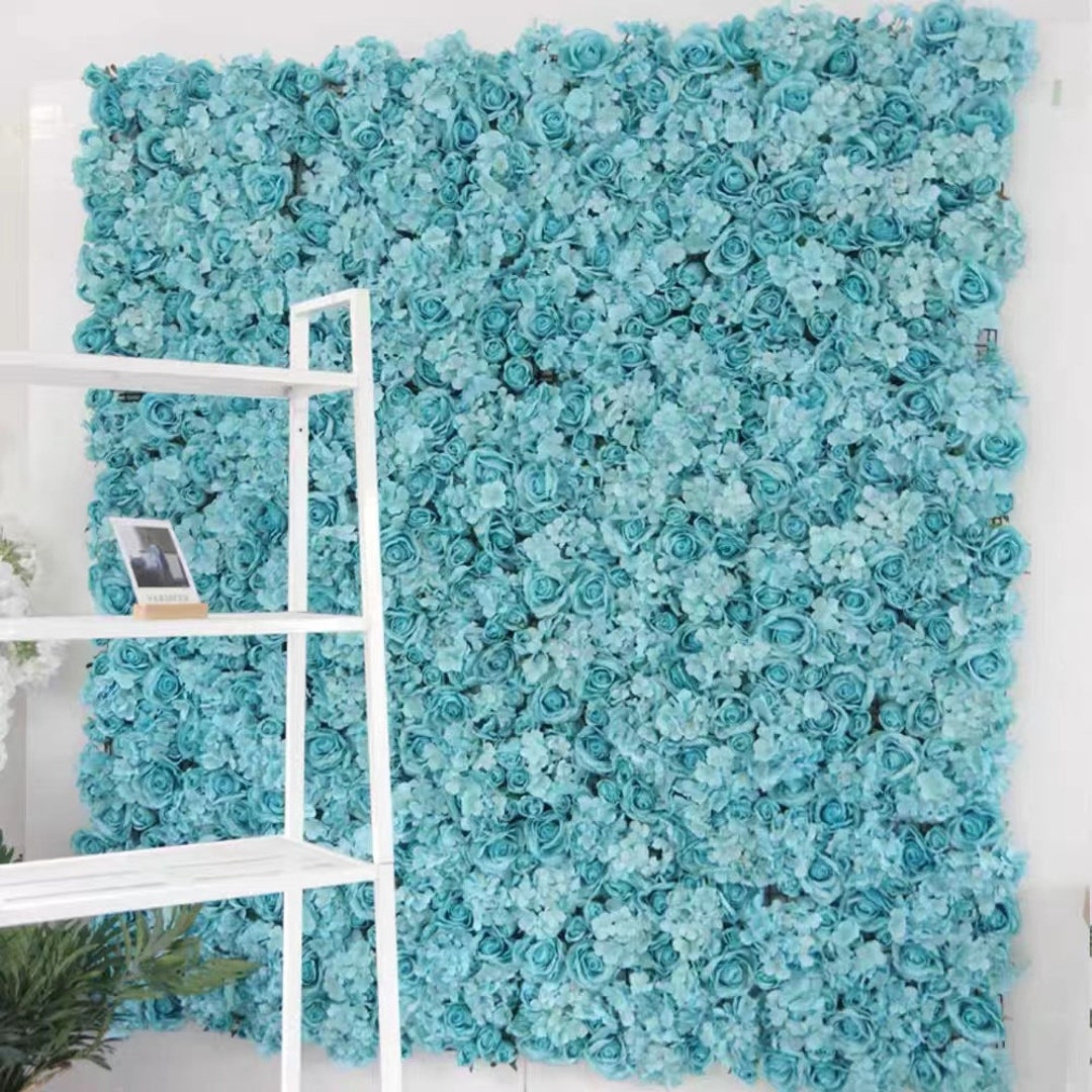 Blue Flower Wall Blind Date Party Artificial Silk Flwoer - Etsy
