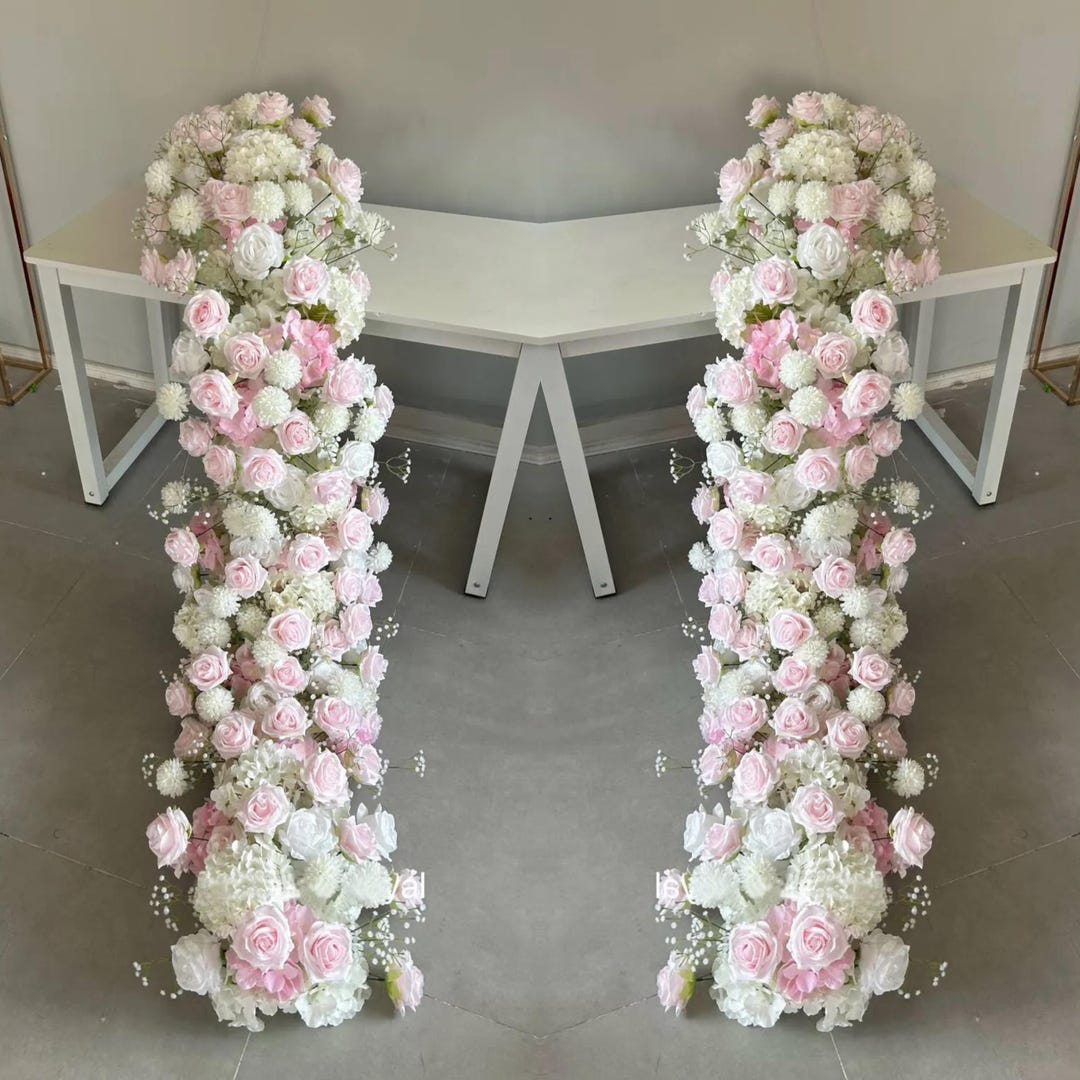 Hot Pink Rose Flower Runner,wedding Aisle Runner,wedding Arrangements ...