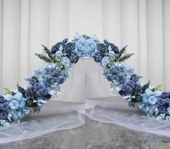 Misty Blue Flower Arrangements