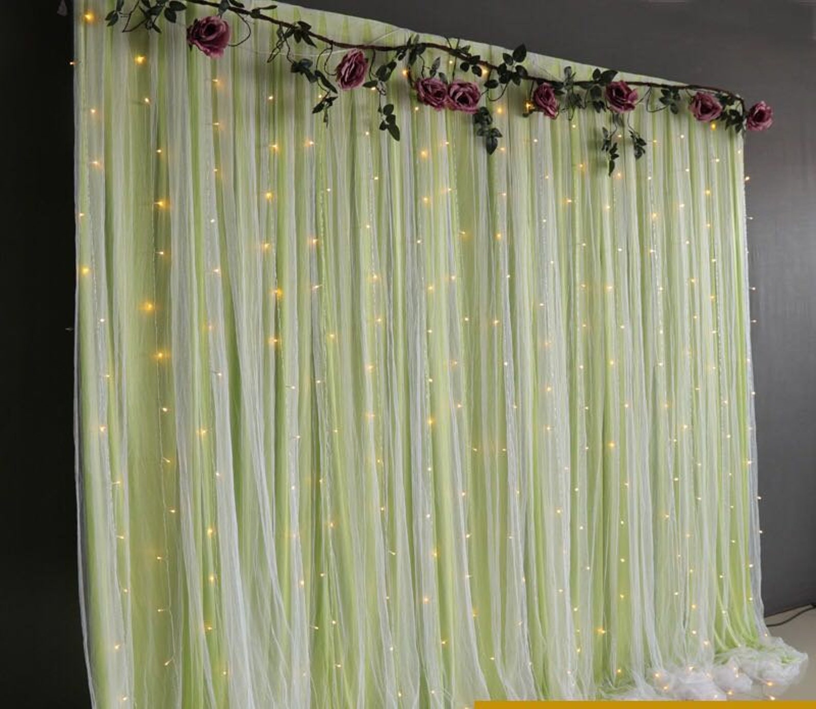 Light Green Tulle Backdrop Bridal Shower Wedding Backdrop | Etsy